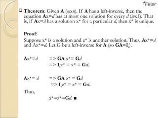 Linear Algebra and Matrix | PPT