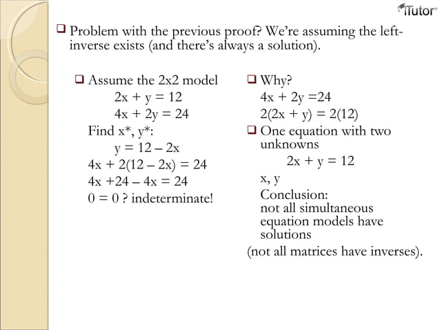 Linear Algebra and Matrix | PPT | Physics | Science