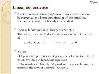 Linear Algebra and Matrix | PPT