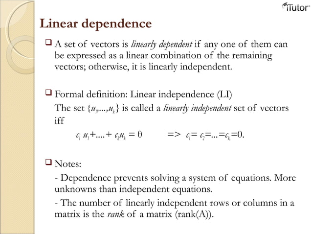 Linear Algebra and Matrix | PPT | Physics | Science