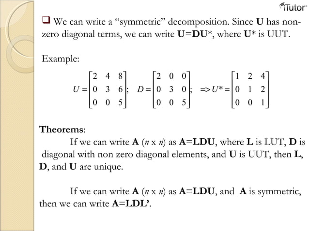Linear Algebra and Matrix | PPT | Physics | Science