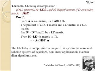 Linear Algebra and Matrix | PPT