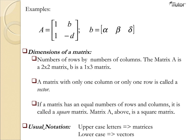 Linear Algebra and Matrix | PPT | Physics | Science