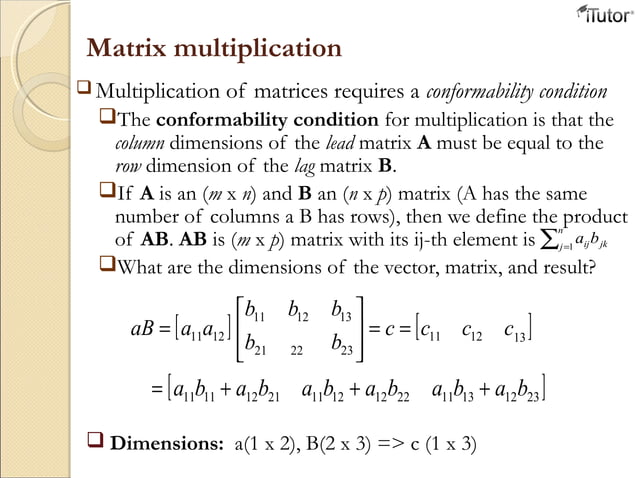 Linear Algebra and Matrix