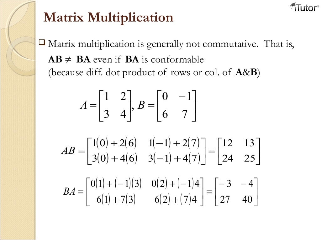 Linear Algebra And Matrix