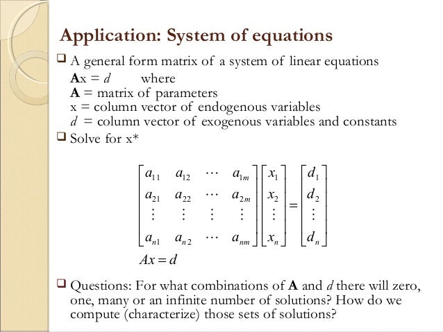 Linear Algebra and Matrix