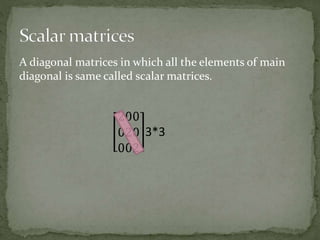 Matrix and it's Application | PPTX
