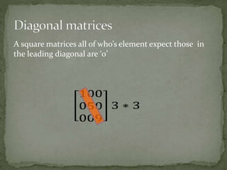 Matrix and it's Application | PPTX