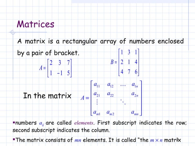 Matrix and Determinants | PPT | Physics | Science