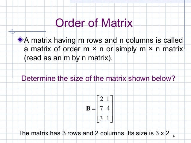 Matrix and Determinants