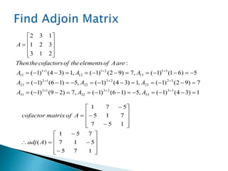 Matrix -definition and basic | PPT