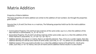 MATRIX-ARTIHMETIC.pdf1234567898765432123 | PDF | Physics | Science
