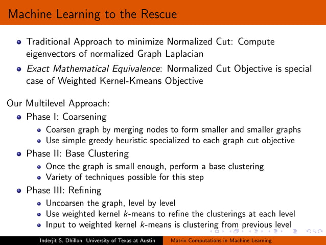 Matrix Computations in Machine Learning | PDF