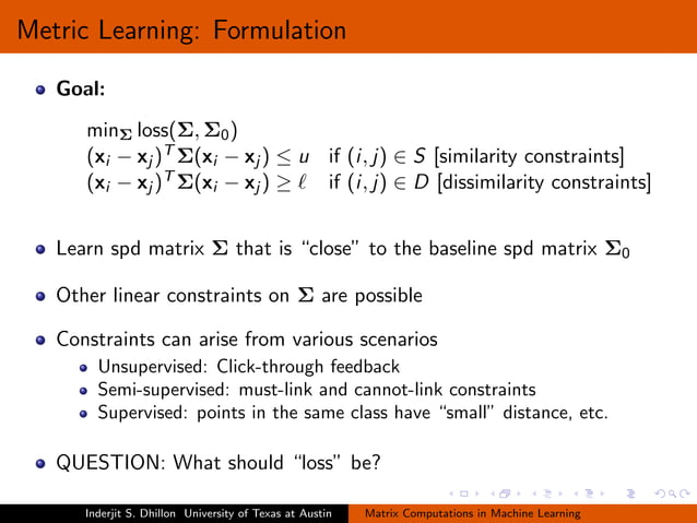 Matrix Computations in Machine Learning | PDF