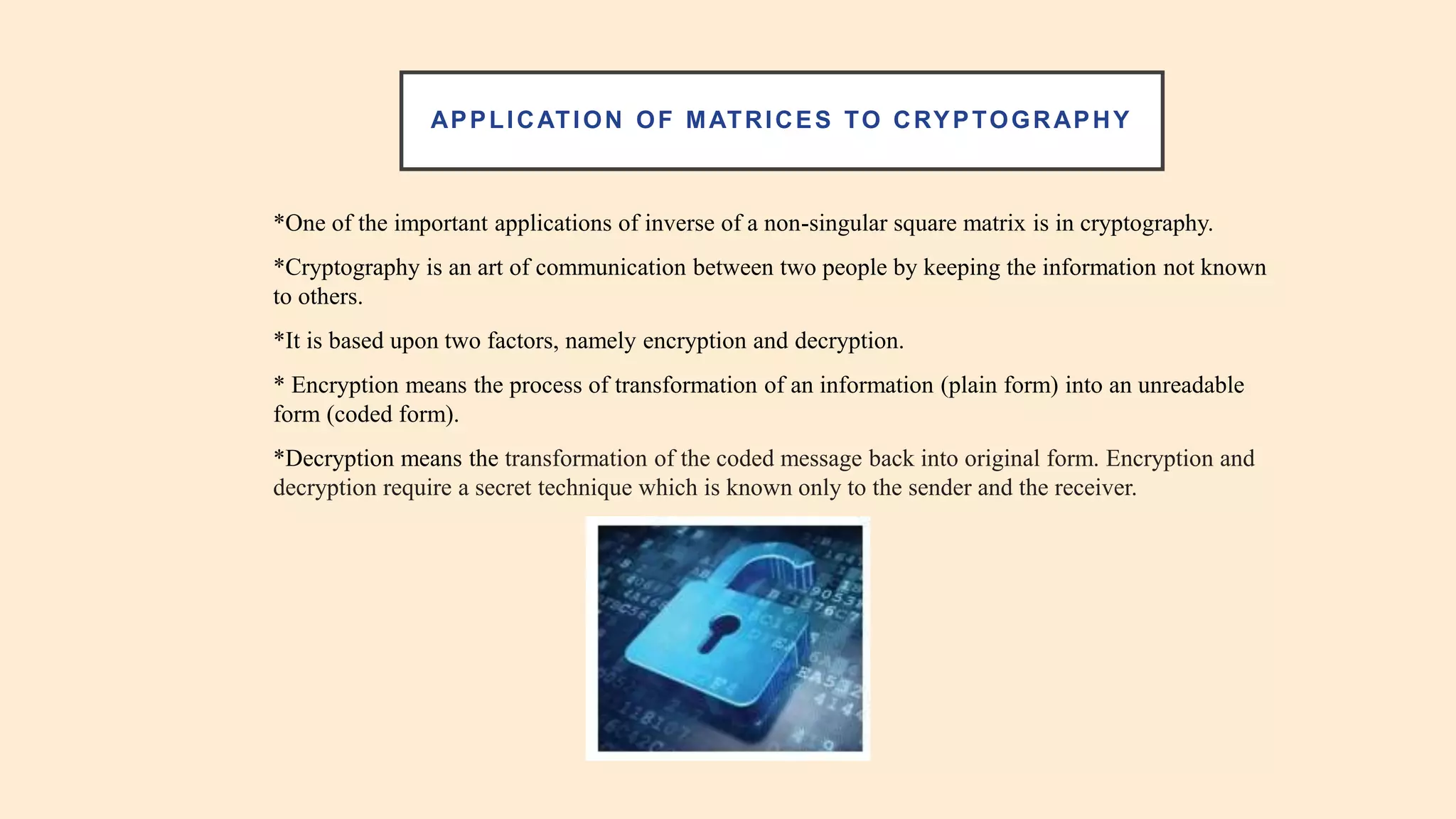 Matrix Cryptography 1 Pptx