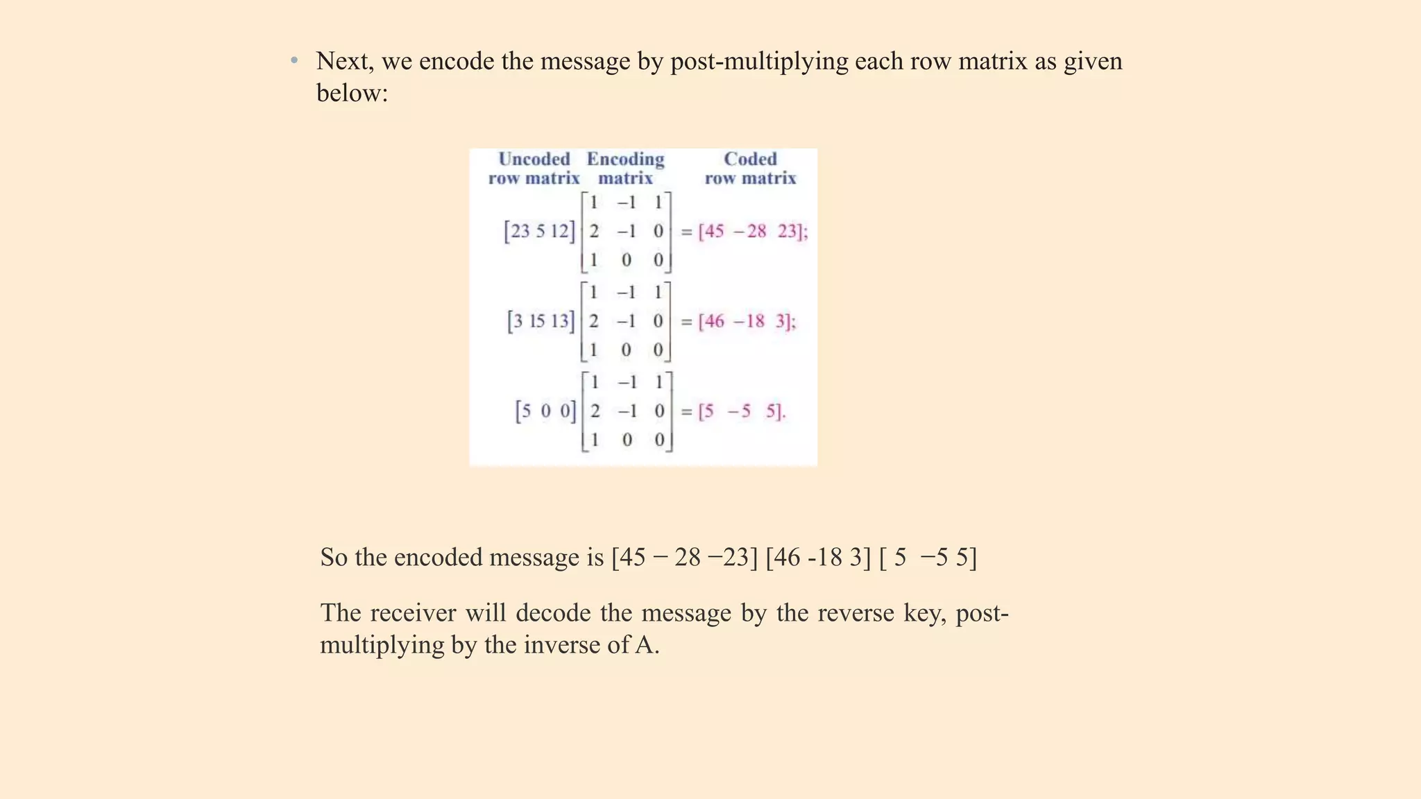 Matrix Cryptography 1 Pptx
