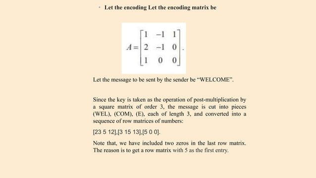 Matrix Cryptography 1 Pptx