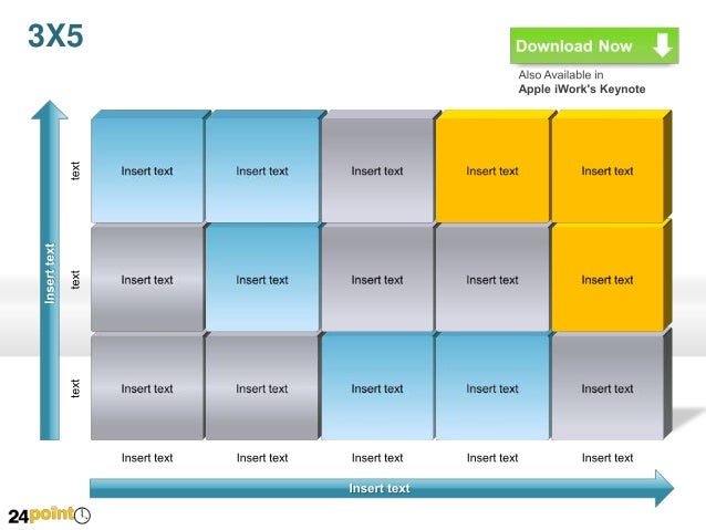 Matrix Diagrams - Editable PowerPoint Presentations