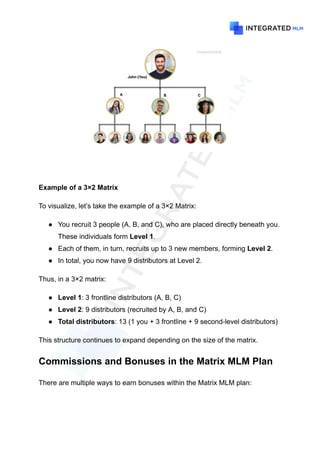 Matrix MLM Compensation Plan Guide: Unlocking the global benefits of ...