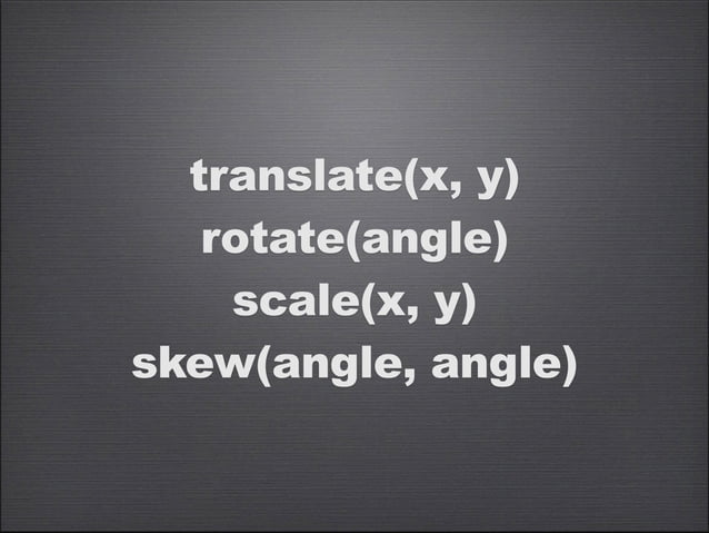 CSS/SVG Matrix Transforms | PDF