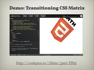 CSS/SVG Matrix Transforms | PPT