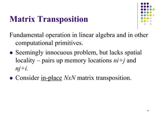 Matrix transposition | PPT
