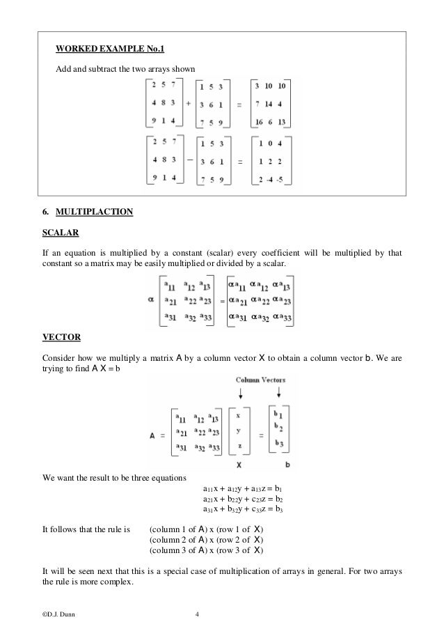 Introduction To Matrix