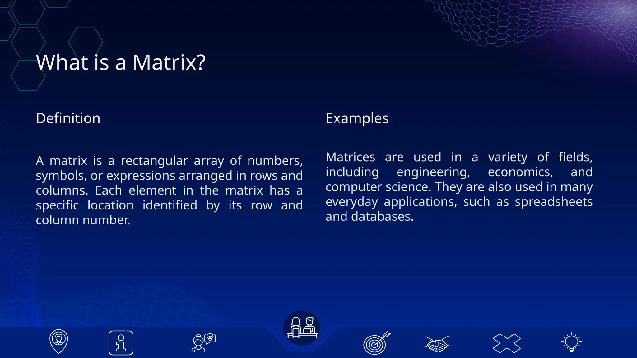 matrix mathmatics information technology .pptx