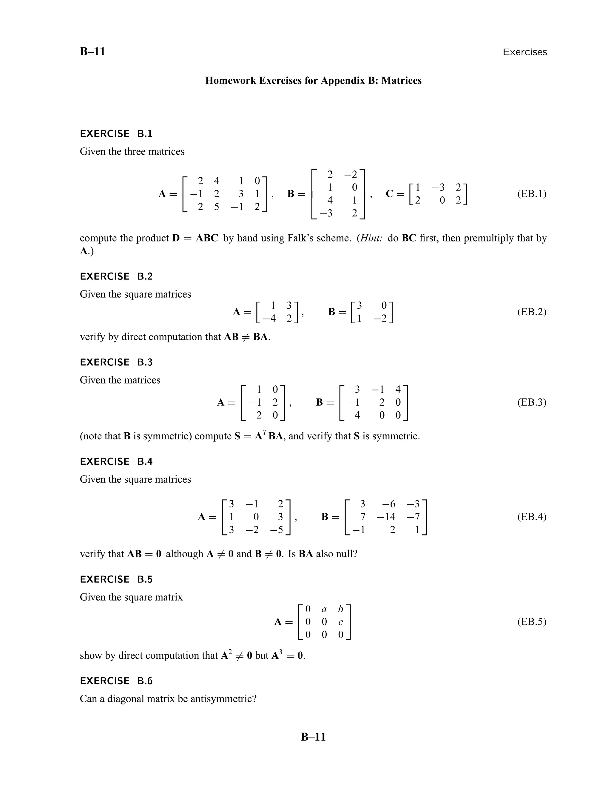 Matrix algebra | PDF