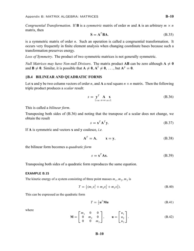 Matrix algebra | PDF | Physics | Science
