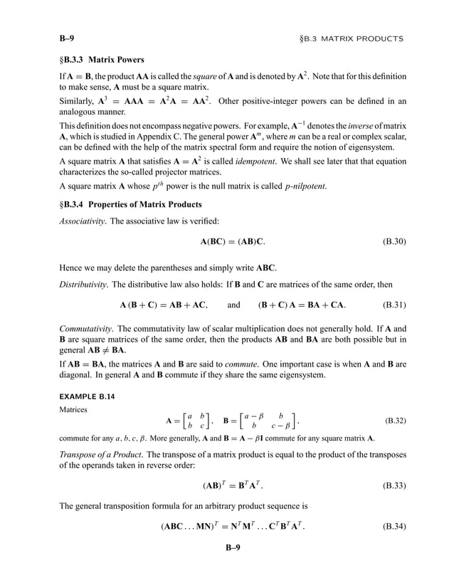 Matrix algebra | PDF | Physics | Science