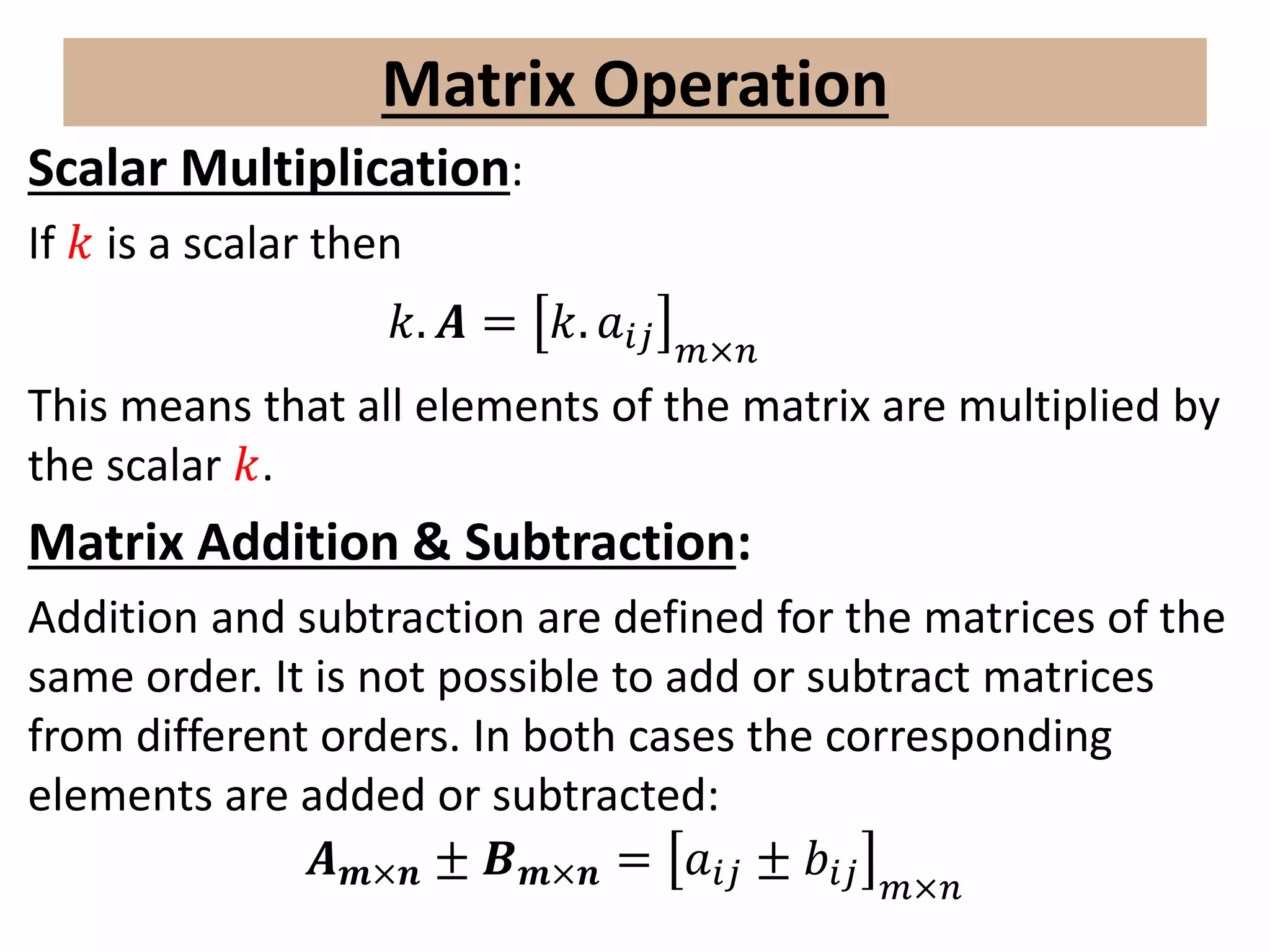 Matrix algebra | PDF