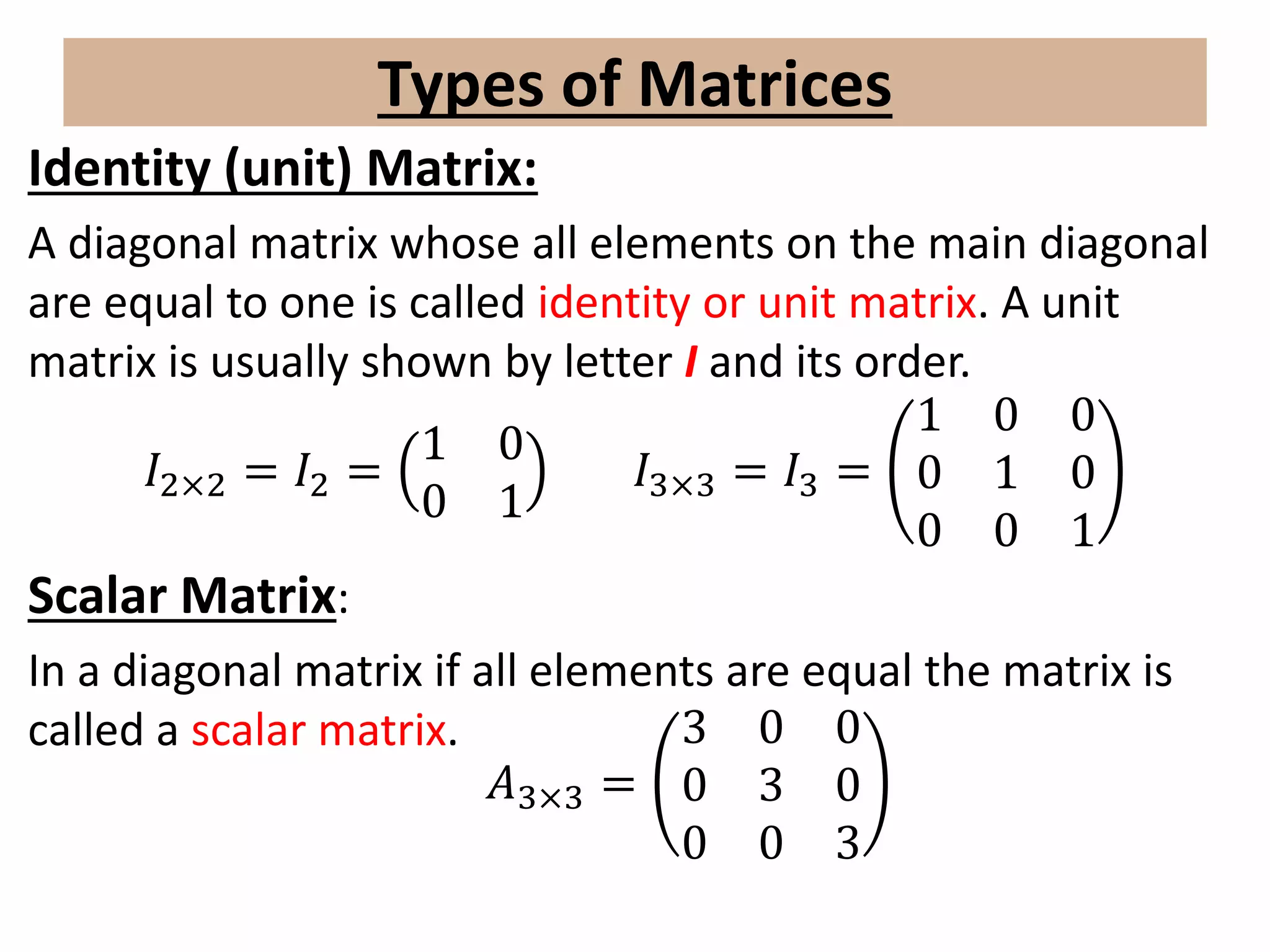 Matrix algebra | PDF