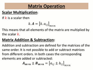 Matrix algebra | PDF