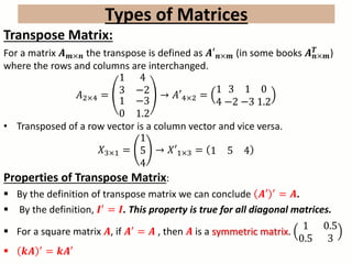 Matrix algebra | PDF
