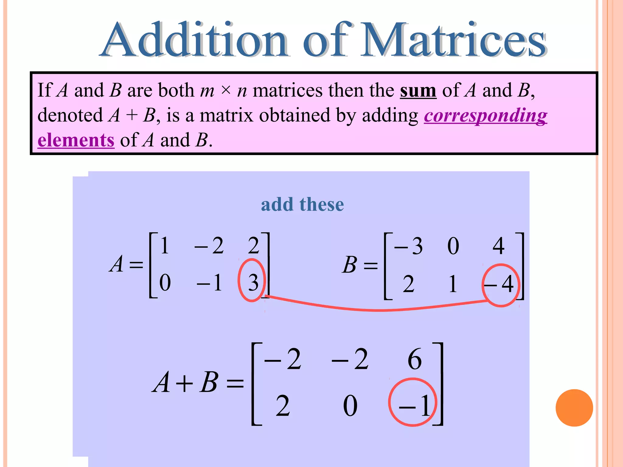 Matrix algebra | PPT