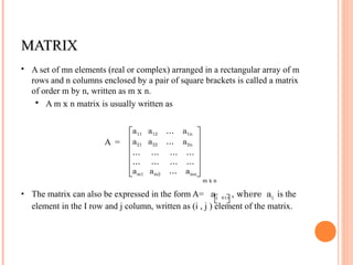 Matrix algebra | PPT