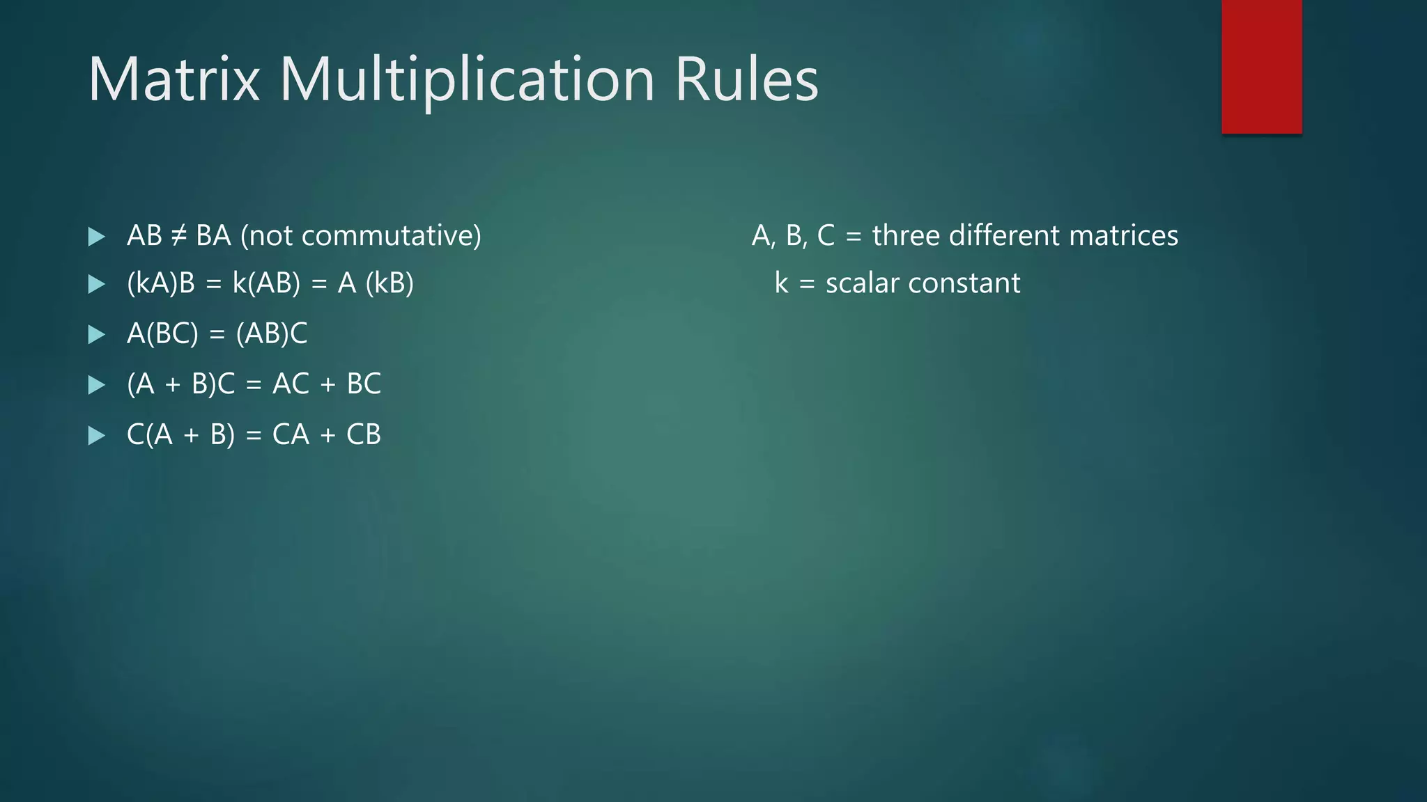 GATE Preparation : Matrix Algebra | PPTX | Physics | Science