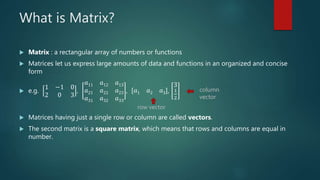 GATE Preparation : Matrix Algebra | PPTX | Physics | Science