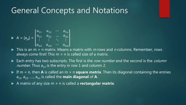GATE Preparation : Matrix Algebra | PPT