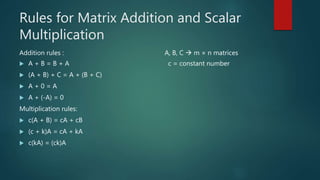 GATE Preparation : Matrix Algebra | PPTX | Physics | Science