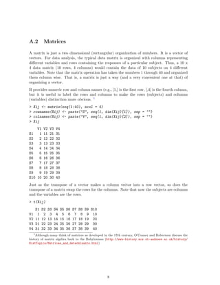 Matrix algebra in_r | PDF