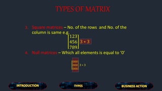 Matrix and it's application | PPTX