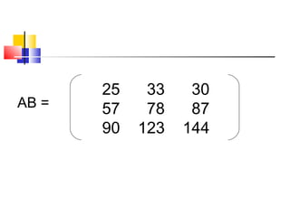 Matrix and its operation (addition, subtraction, multiplication) | PPT