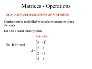 Matrix and its operations | PDF