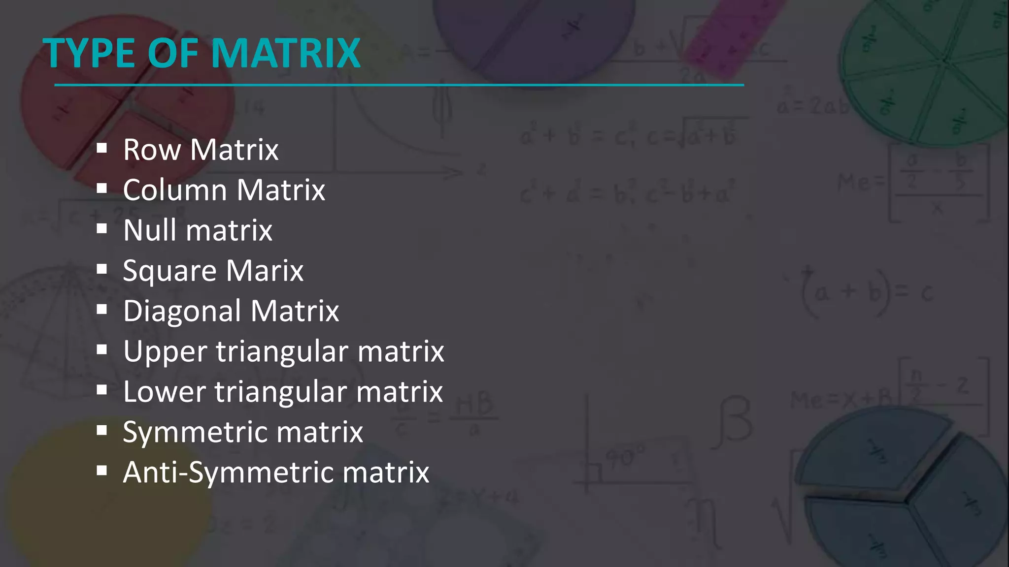 Application of matrices in real life and matrix | PPTX