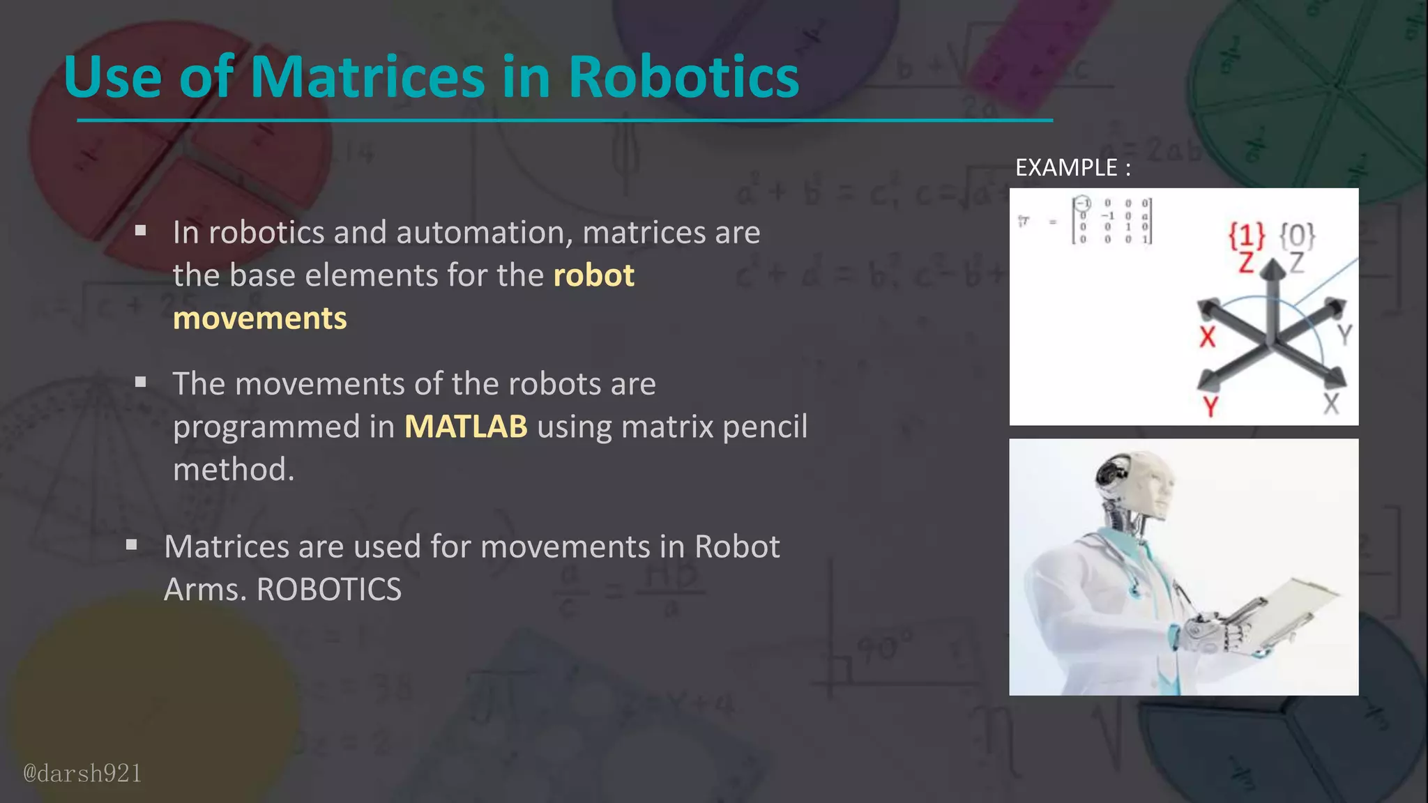 Application of matrices in real life and matrix | PPTX