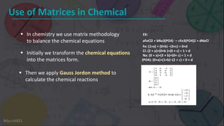Application of matrices in real life and matrix | PPTX