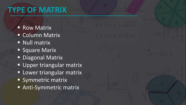 Application of matrices in real life and matrix | PPTX | Chemistry ...