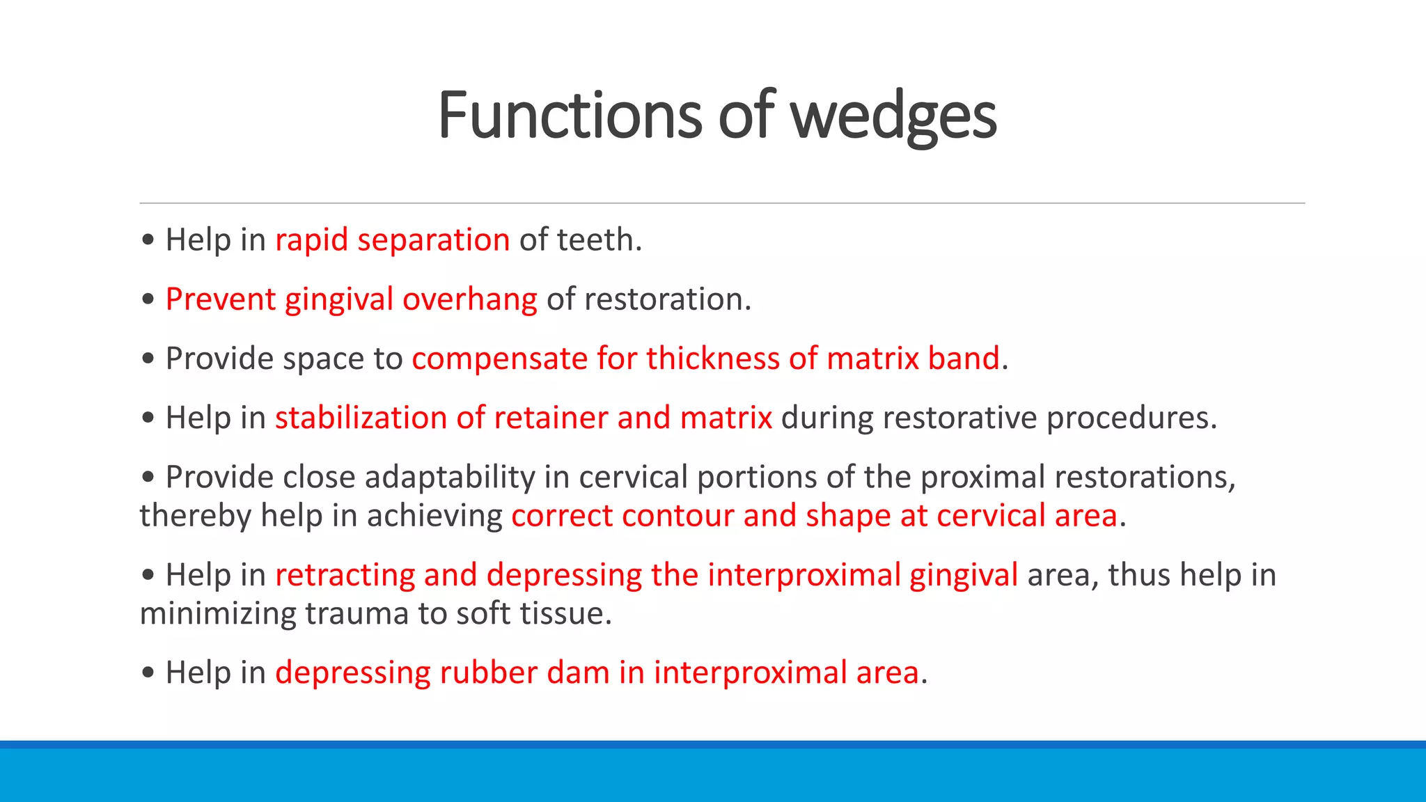Matricing & Tooth Separation | PDF